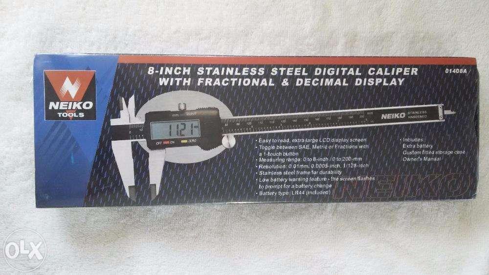 NEIKO Stainless 6 8 12 inch Digital LCD Digital Vernier Caliper ZQ6F ...