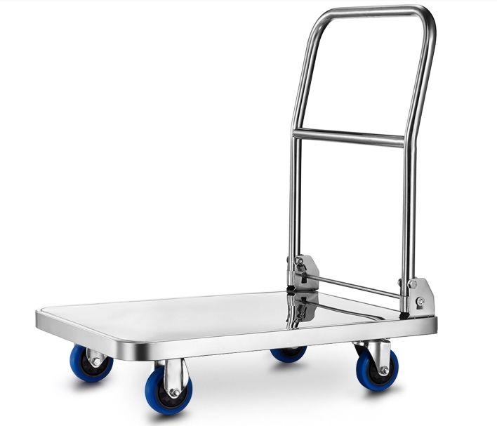 All Stainless Steel Pushcart 300 kg Platform Hand Truck Push Cart ...