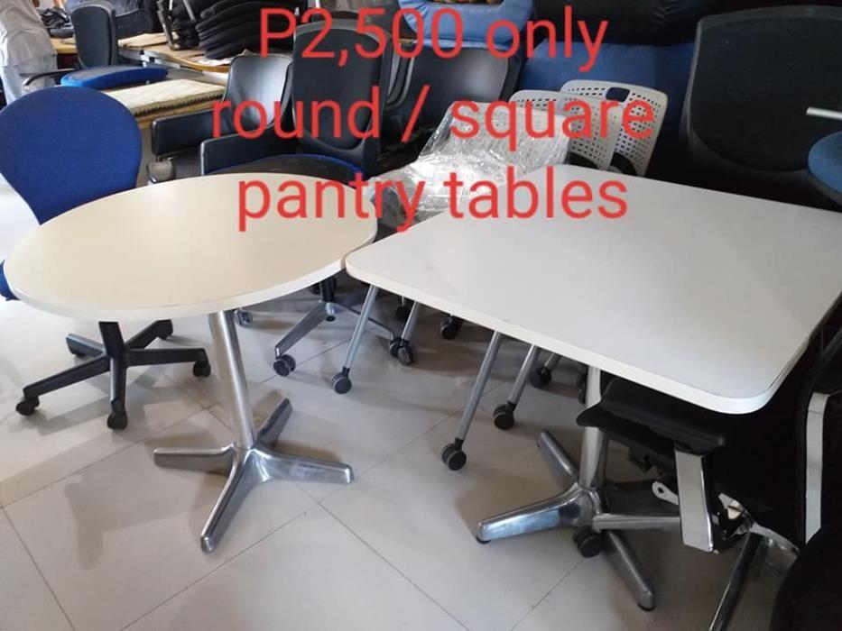 Pantry Table Round or Square, Furniture & Home Living, Office Furniture ...