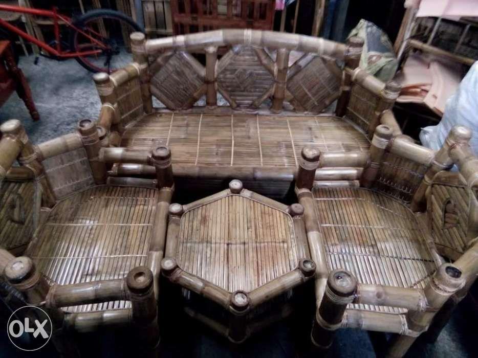 Big Special Bamboo Sala Set, Furniture & Home Living, Furniture, Sofas ...