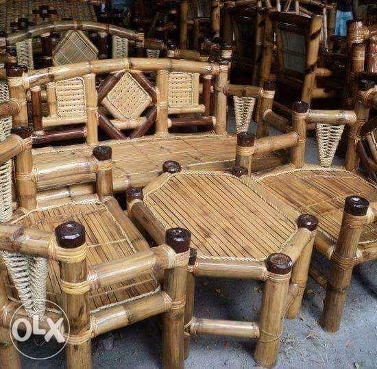 Big Special Bamboo Sala Set, Furniture & Home Living, Furniture, Sofas ...