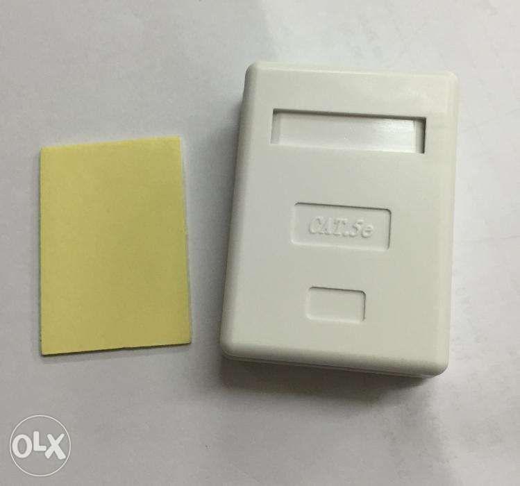 Cat5e Modular Box Surface Mount with Adhesive cat 5e cat 5 cat5 RJ45 ...