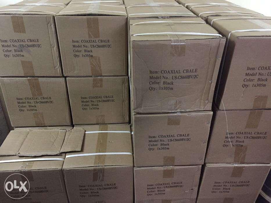 CCTV Siamese Coaxial Cable RG6 siamese w gel 2 power cable 305 meters ...