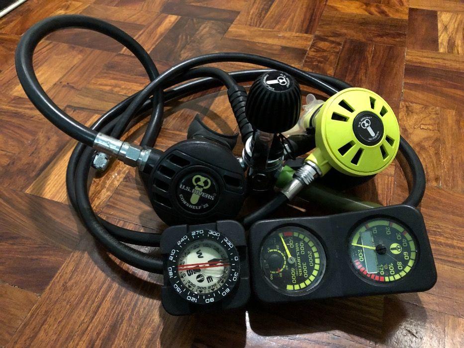 US Divers Aqualung Pioneer Conshelf 22 regulator scuba set dive pro ...