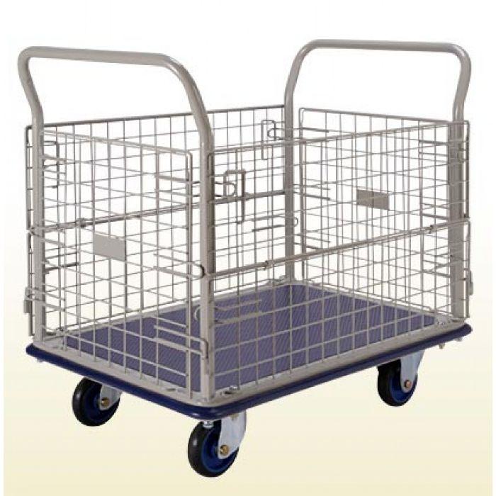 Double Handle Push Cart Steel Platform Folding Trolley Hand TruckDouble ...
