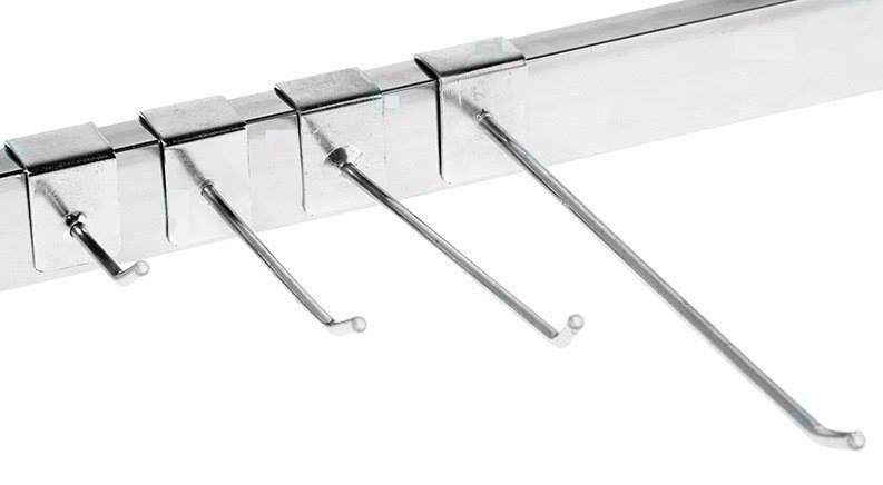1 Meter Rectangular Hangrail Bar Tubing for Display, Commercial ...