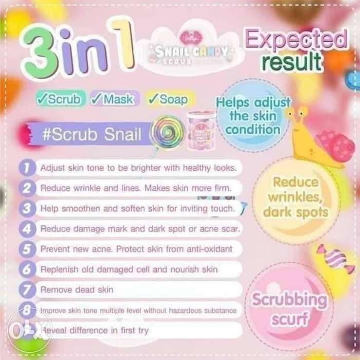 Snail Candy Body Scrub Whitening Scrub, Beauty & Personal Care, Oral ...