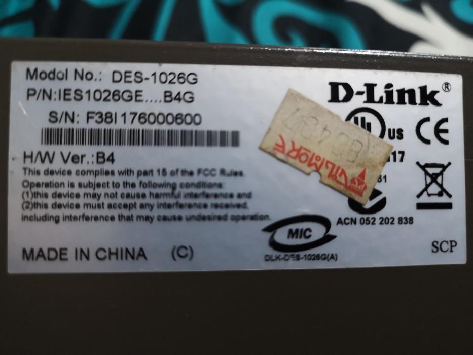 D-Link Des-1026G switch hub 26 port, Computers & Tech, Parts ...
