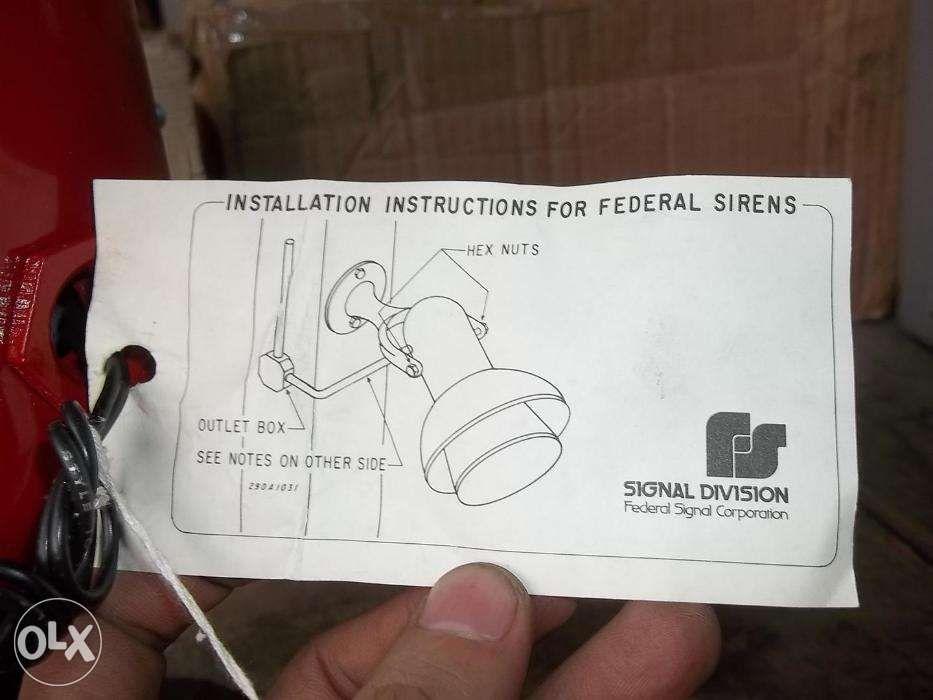 BRAND NEW Federal Signal model L 220V Industrial Siren, Computers ...