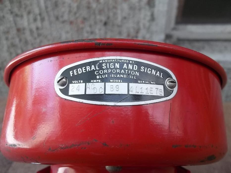 Federal Signal USA model B9 Electric Siren 24 volts fire alarm truck ...