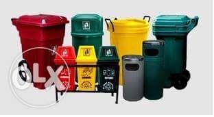trash bin trash can waste segregation bin rolling bin, Commercial ...