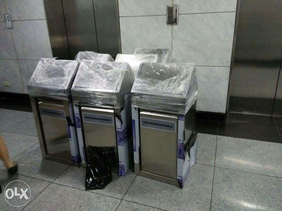 Stainless waste segregation trash bin, Furniture & Home Living ...