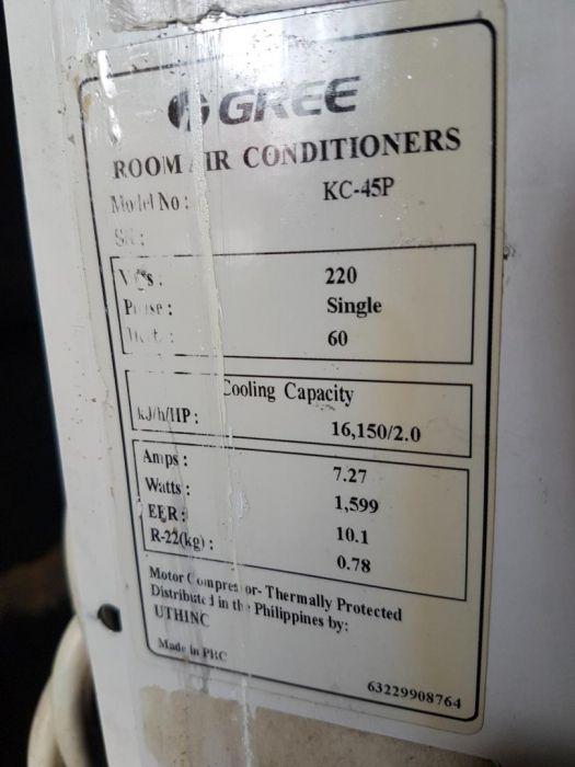 Gree Window Type Aircon 2HP, TV & Home Appliances, Air Conditioning and ...