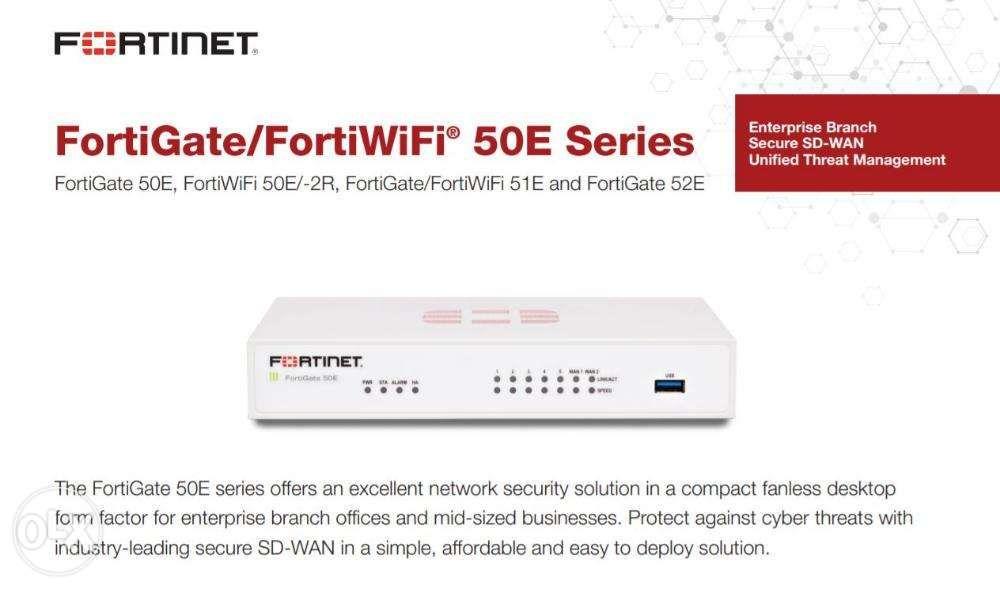 Fortinet FortiGate FG50E Next-Gen Firewall plus 24x7 FortiCare and ...