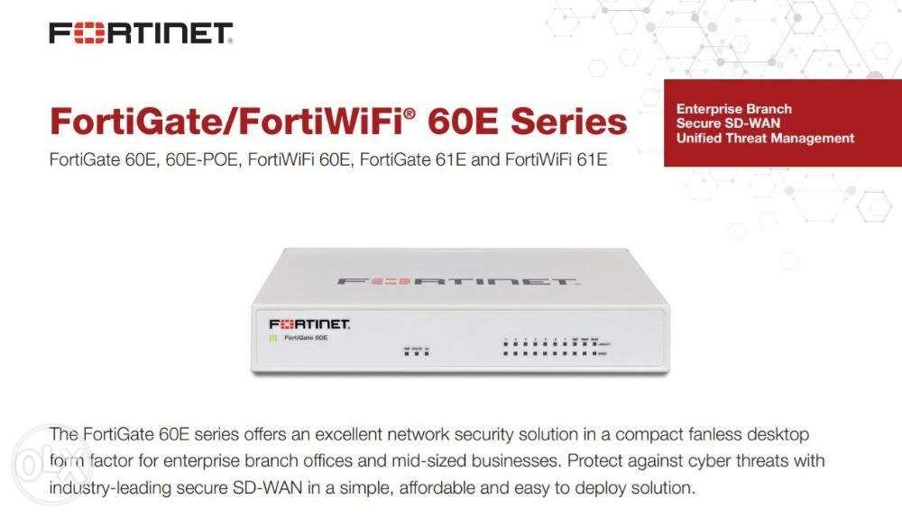 Fortinet FortiGate FG 60E Next-Gen Firewall plus 24x7 FortiCare and ...