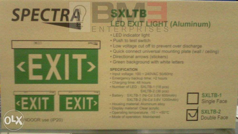 Spectra LED Exit Light and Emergency Light Exit Sign, Furniture & Home ...
