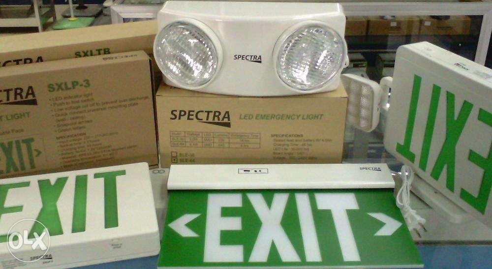 Spectra LED Exit Light and Emergency Light Exit Sign, Furniture & Home ...