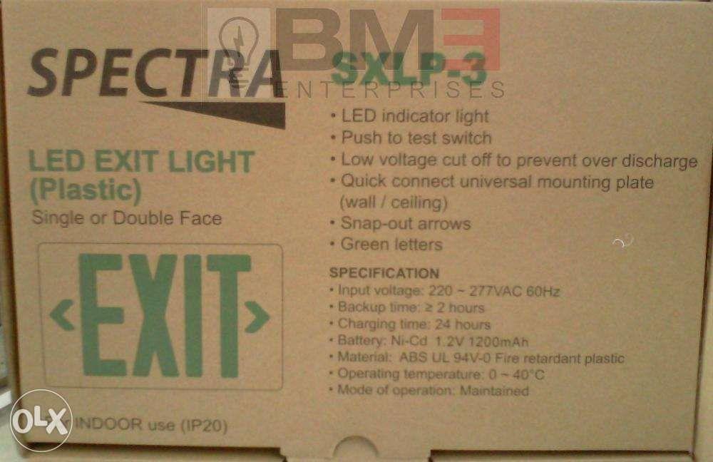 Spectra LED Exit Light and Emergency Light Exit Sign, Furniture & Home ...