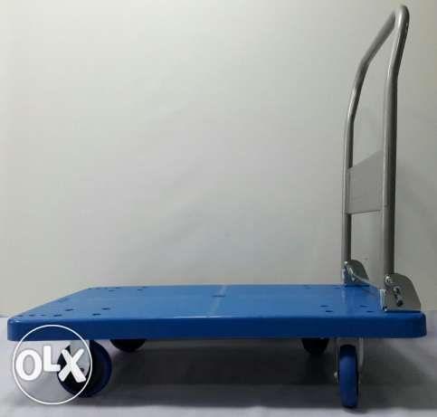 150Kg Plastic platform Push Cart With Free USB Light, Furniture & Home ...