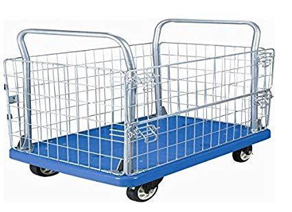 Double Handle Push Cart 300kg Platfrom Trolley, Furniture & Home Living ...