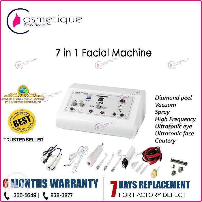 7in1 facial machine diamond peel high freuqency acne treatment, Health ...