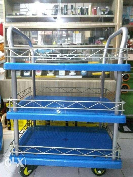 Double Decker Push Cart Plastic Platform, Furniture & Home Living, Home ...