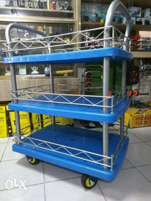 Double Decker Push Cart Plastic Platform, Furniture & Home Living, Home ...