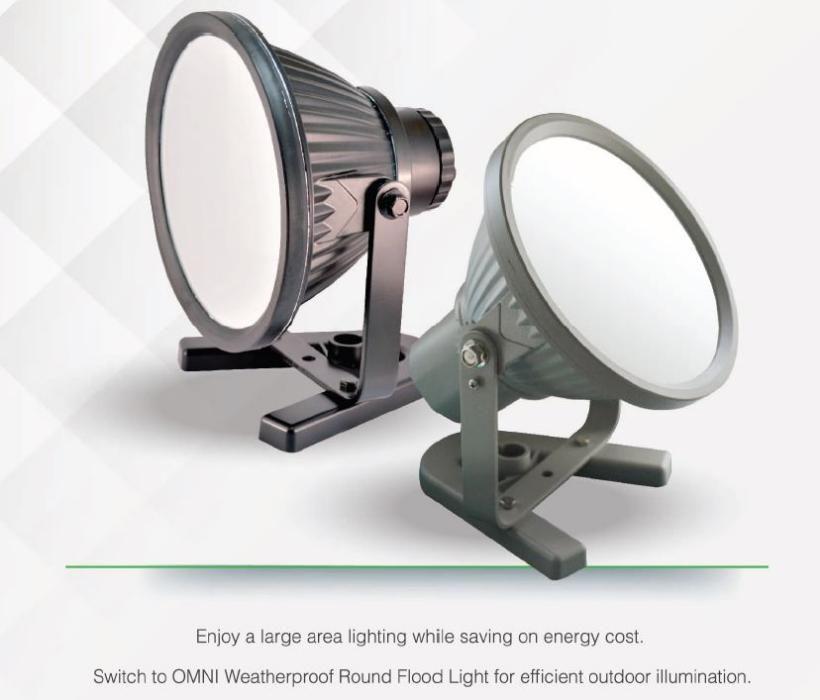 Weatherproof Round Flood Light LED, Furniture & Home Living, Lighting ...