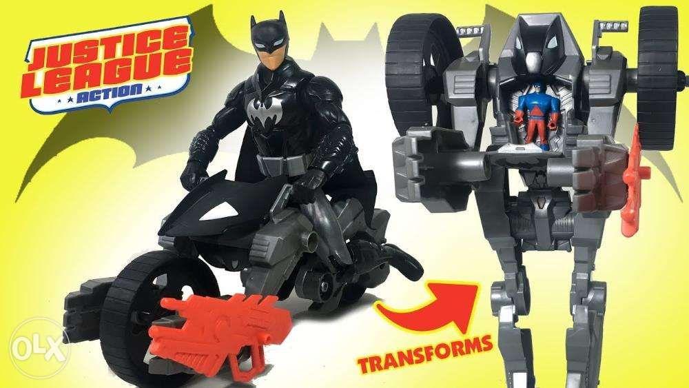 DC Mattel Justice League Action Batman Steppenwolf Bat Man Batcycle ...