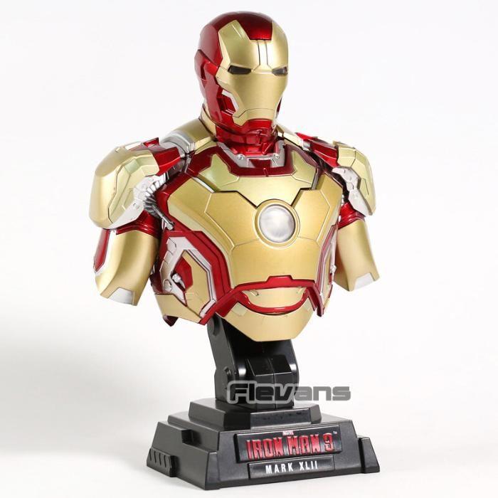 Marvel Avengers Ironman Iron Man Armor LED Light Desk Lamp Head Bust ...