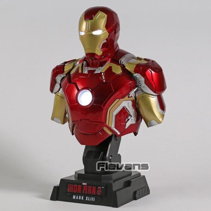 Marvel Avengers Ironman Iron Man Armor LED Light Desk Lamp Head Bust ...
