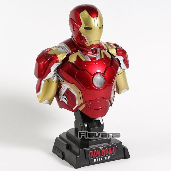 Marvel Avengers Ironman Iron Man Armor LED Light Desk Lamp Head Bust ...
