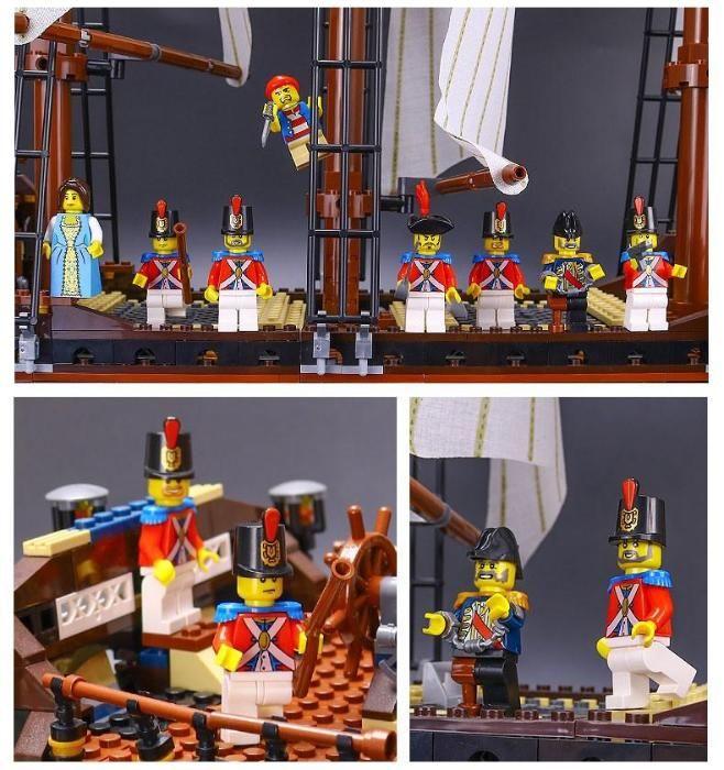 Lepin Lego The Imperial Flagship Navy Pirate Ship Sail Boat Model Toy ...