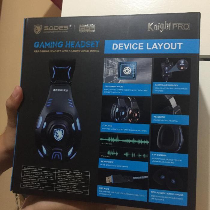 Sades Knight Pro Gaming Headset, Audio, Headphones & Headsets on Carousell
