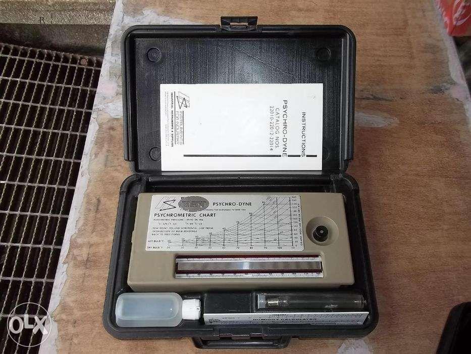 PSYCHRODYNE Hi Accuracy Fan Aspirated Psychrometer Wet Dry Thermometer ...
