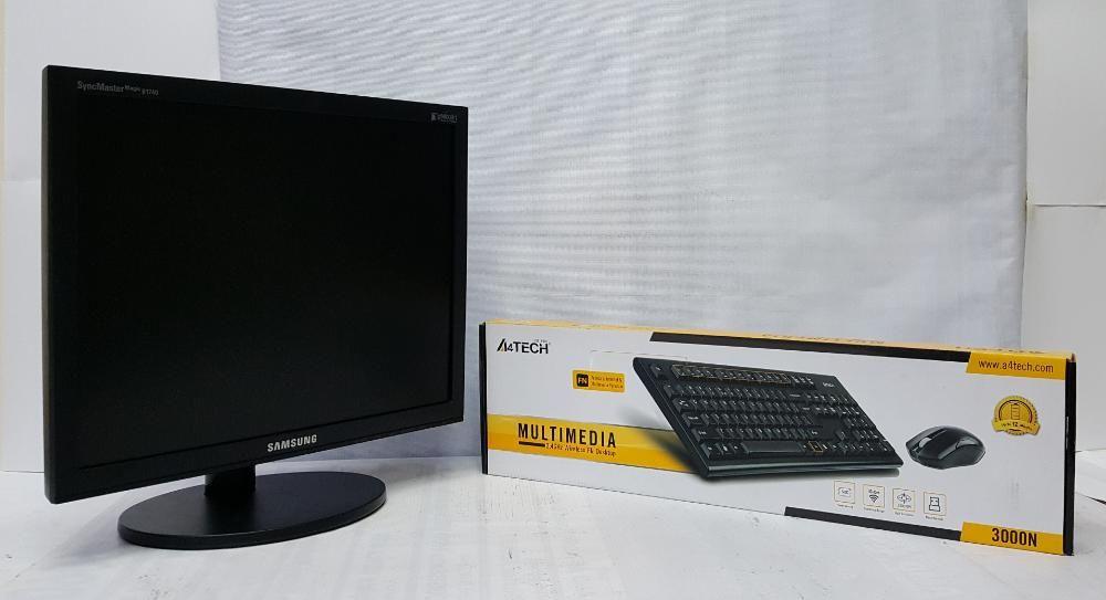 Samsung SyncMaster B1740 17-inch LCD Monitor with A4TECH 3000N USB ...