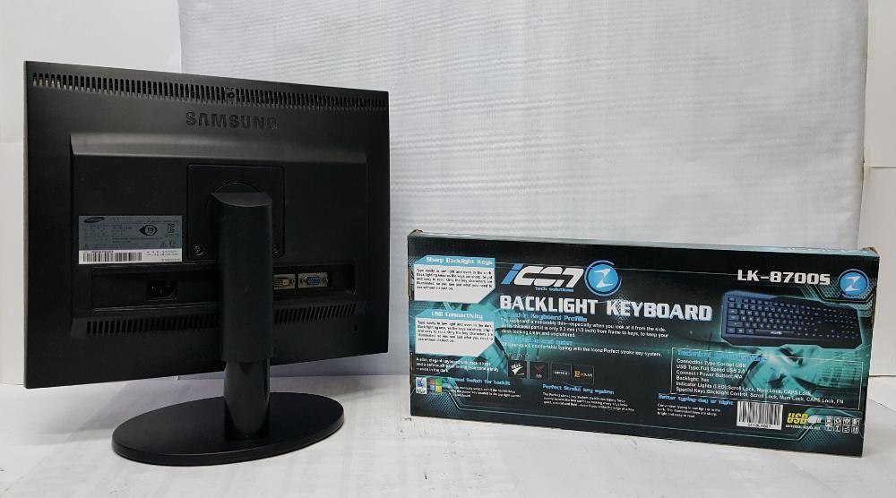 Samsung SyncMaster B1740 17-inch LCD Monitor with ICONZ LK-8700S USB ...