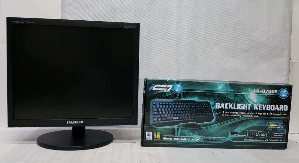 Samsung SyncMaster B1740 17-inch LCD Monitor with ICONZ LK-8700S USB ...