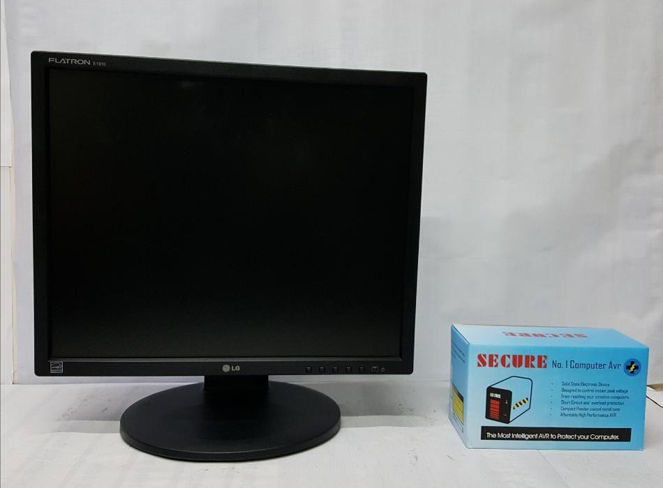 LG Flatron E1910 19-inch LCD Monitor with Secure 220V Computer AVR, TV ...