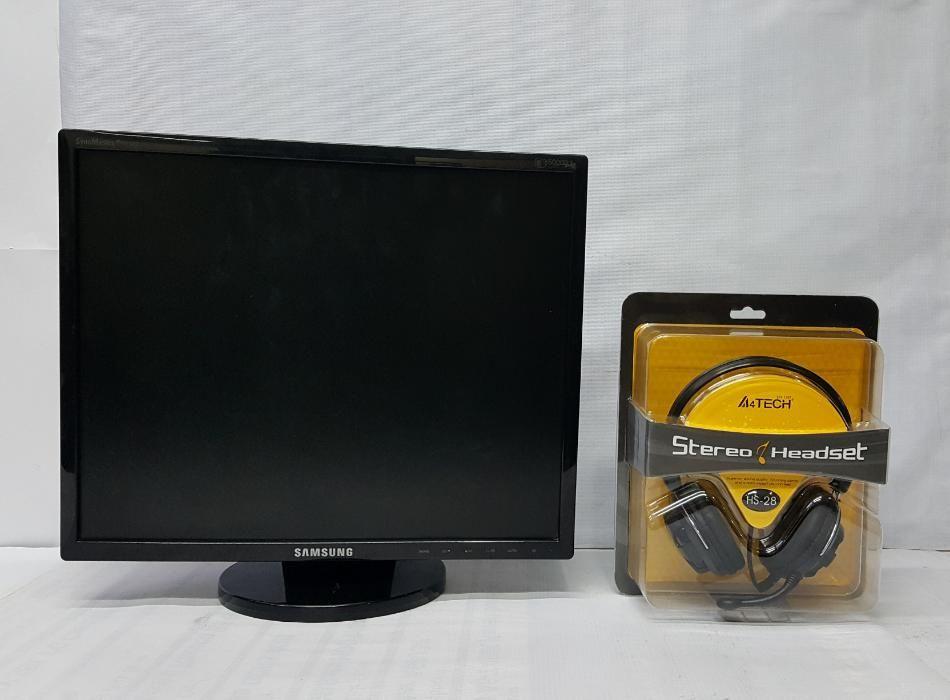 Samsung SyncMaster 943B 19-inch LCD Monitor with A4tech HS-28 Headset ...