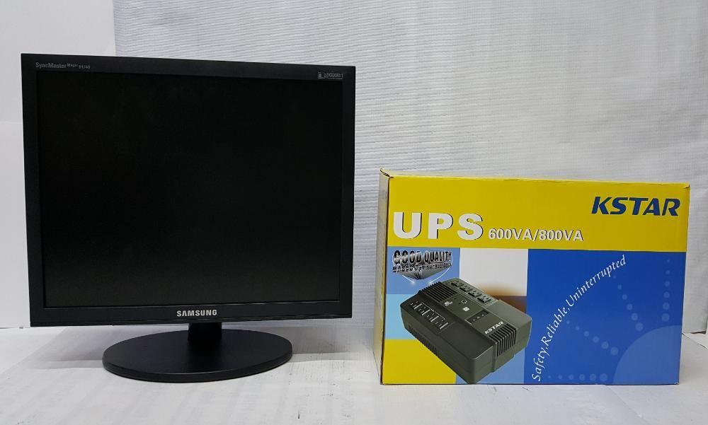 Samsung SyncMaster B1740 17-inch LCD Monitor with KSTAR 800VA AiO UPS ...
