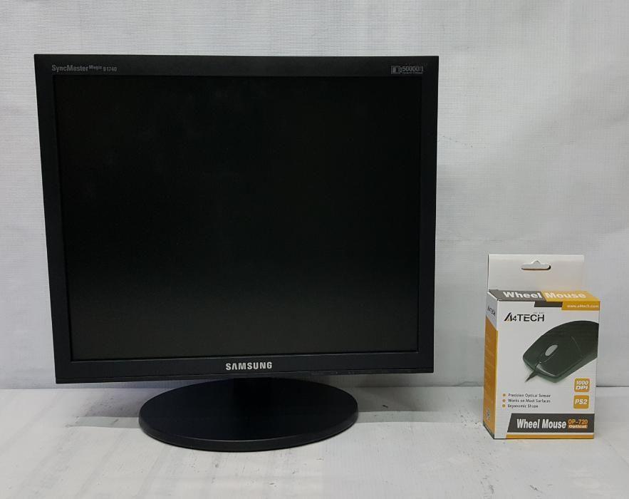 Samsung SyncMaster B1740 17-inch LCD Monitor with A4Tech OP-720 PS/2 ...