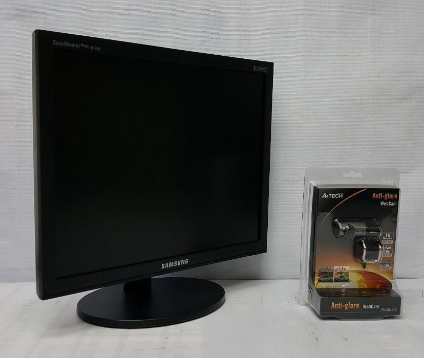 Samsung SyncMaster B1740 17-inch LCD Monitor with A4TECH PK-835G WebCam ...