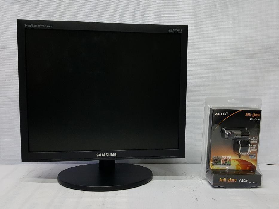 Samsung SyncMaster B1740 17-inch LCD Monitor with A4TECH PK-835G WebCam ...