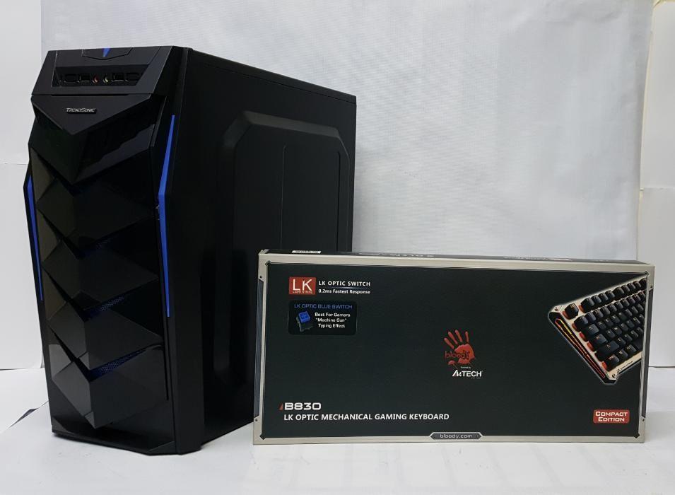 Intel Core i5-8400 2.80GHz TRENDSONIC Mustang Case with BLOODY B830 LK ...