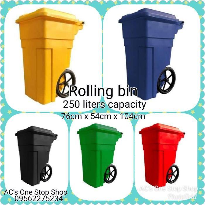 Rolling bin (Trash bin), Furniture & Home Living, Cleaning & Homecare ...