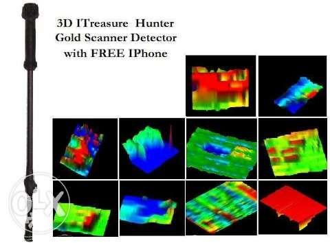 Detector device features Eye Treasure hunter 3D Gold Metal Detector ...