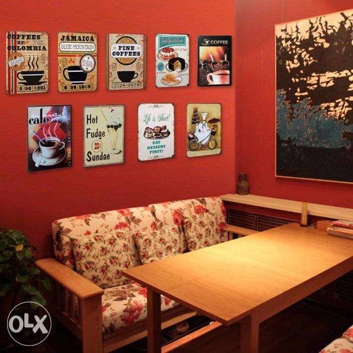 Vintage Poster Craft Decor Retro Metal Wall Design Tin Signs, Furniture ...