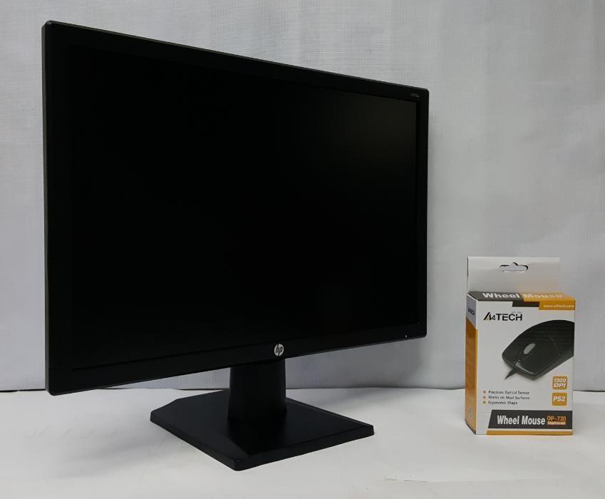 HP V203P 19.5-inch LED Monitor with A4Tech OP-720 PS/2 Optical Wheel ...