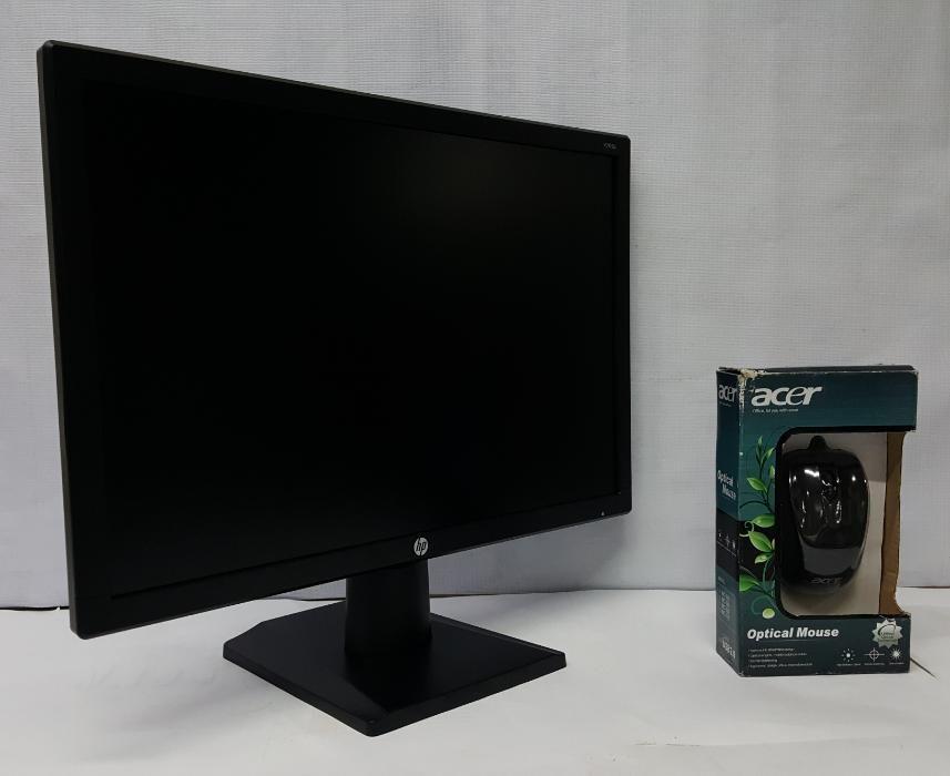 HP V203P 19.5-inch LED Monitor with Acer USB Wired Mini Optical Mouse ...
